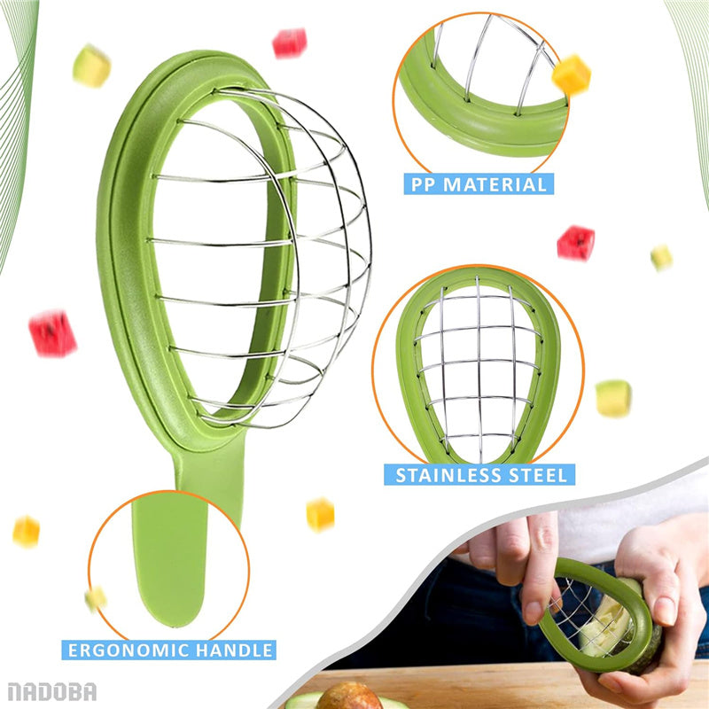 Stainless Steel Salad Chopper Vegetable Cutter Kiwi Cutter Tool Fruit ...