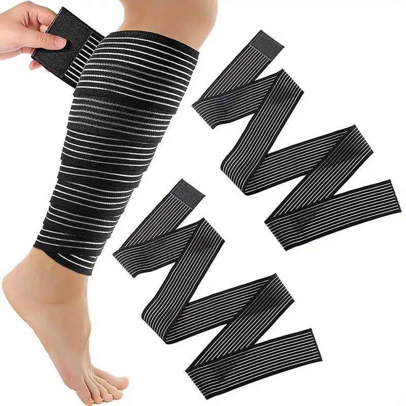Elastic Knee Wrap Compression Bandage Brace Support for Legs – Wise ...