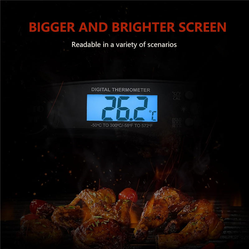 Grill Thermometer BBQ Temperature Gauge Digital Food Thermometer – Wise ...