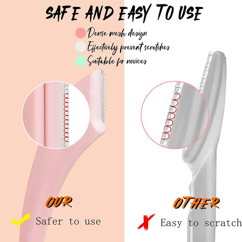 Eyebrow Trimmer Set Stainless Steel Curved Eyebrow Razor Scissors With ...