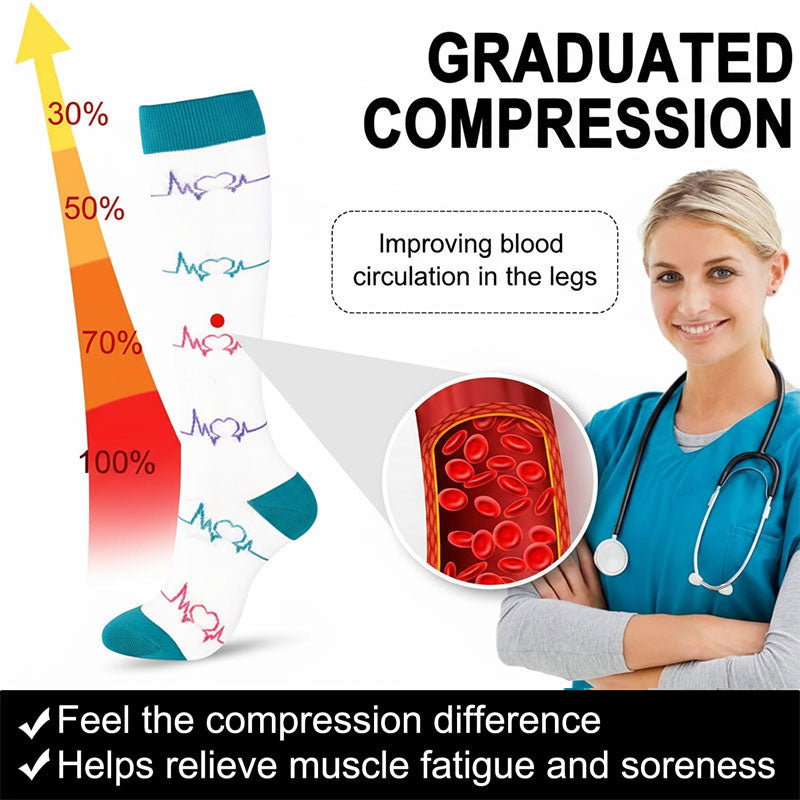 Knee-High Compression Socks Stockings for Women & Men – Wise Living NZ