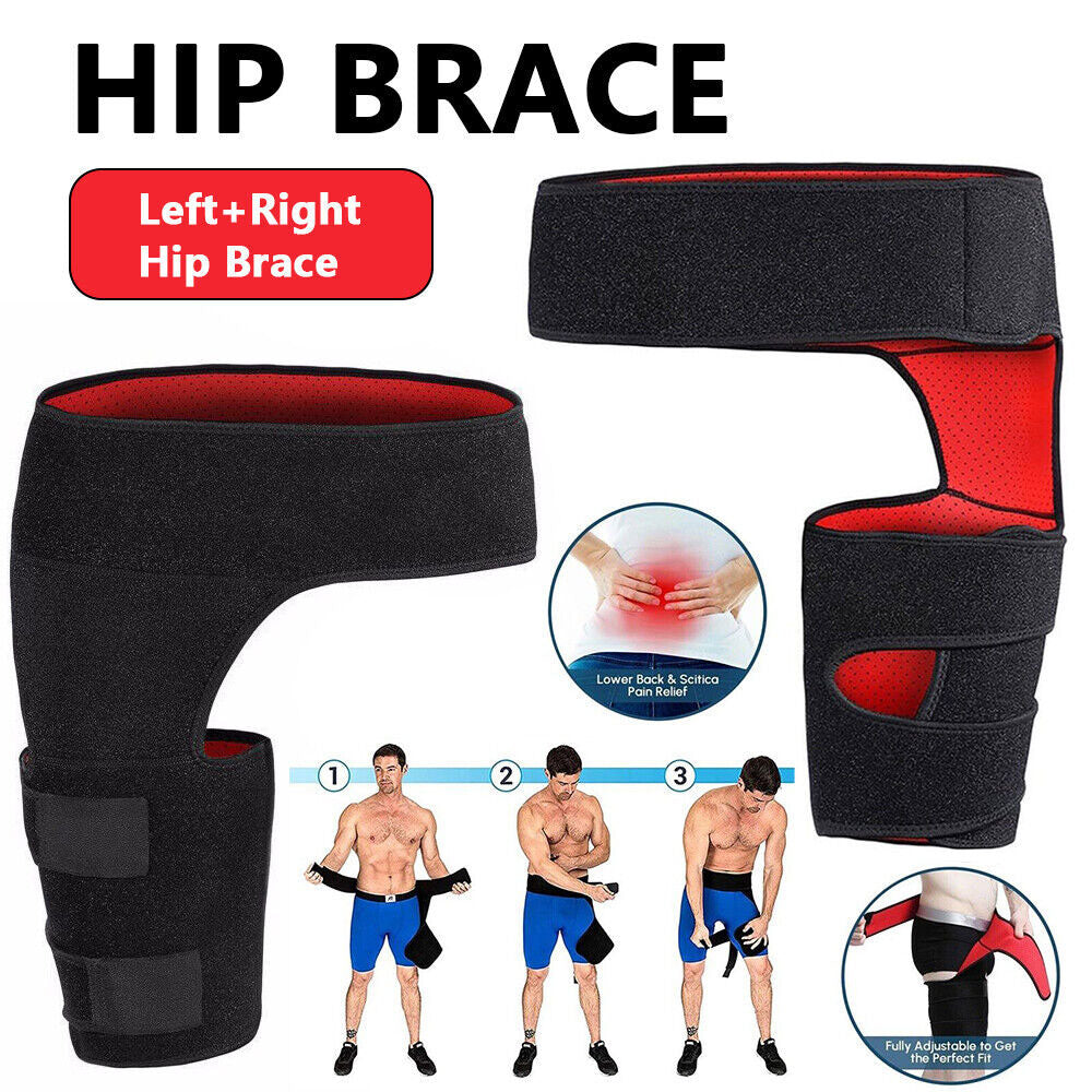 Hip Brace Compression Groin Support Wrap for Sciatica Pain Relief Thig ...