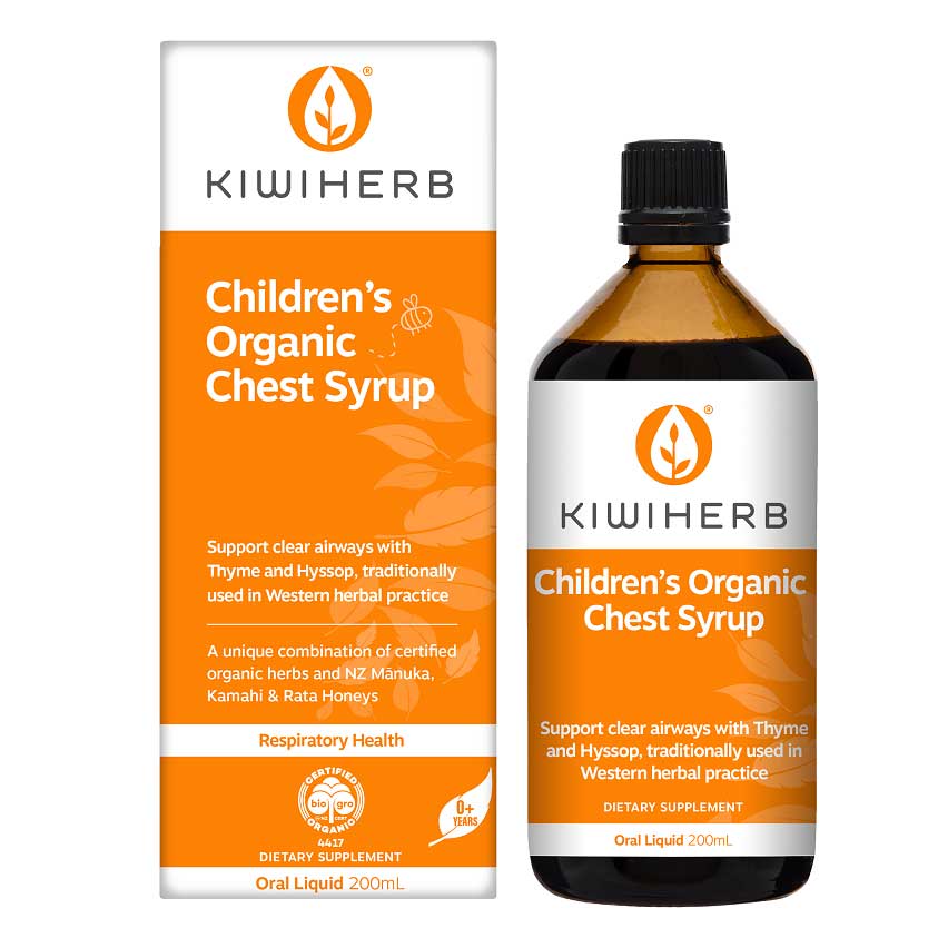 Kiwiherb Children’s Organic Chest Syrup 200ml – Wise Living NZ