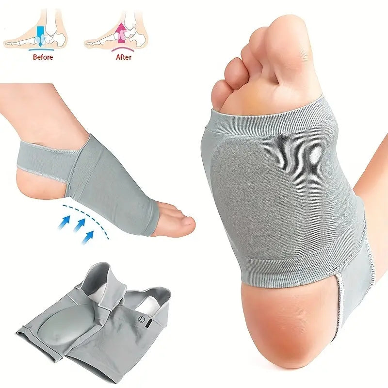 1 Pair Metatarsal Compression Arch Support Sleeves with Gel Pad – Wise ...