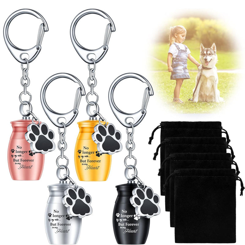 Stainless Steel Small Pet Urns Keychain for Dogs Ashes Keepsake – Wise ...