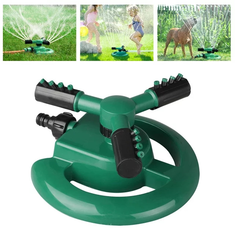 Automatic 360 Degree Rotating Garden Lawn Sprinkler Sprayer – Wise ...