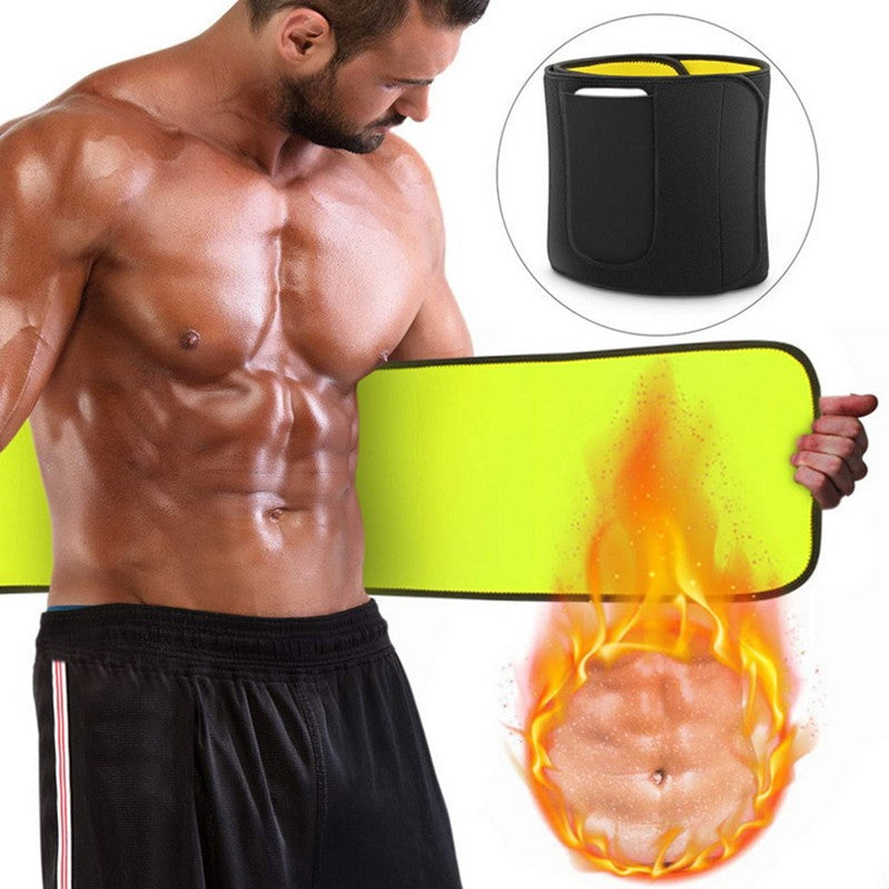 Waist Trimmer Belt for Men & Women Waist Trainer Sweat Band for Stomac ...