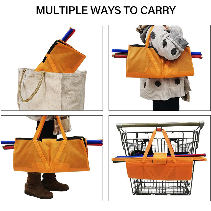 Eco-Friendly 4 Reusable Grocery Cart Trolley Bag – Wise Living