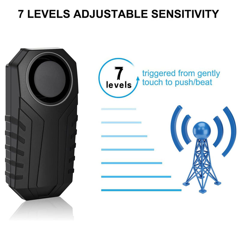 Vibration Sensing Bike Security Alarm with Remote – Wise Living NZ