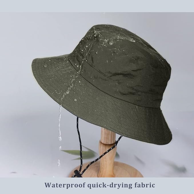 Waterproof Bucket Hat for Women and Men Sun Protection Beach Sun Hat F ...