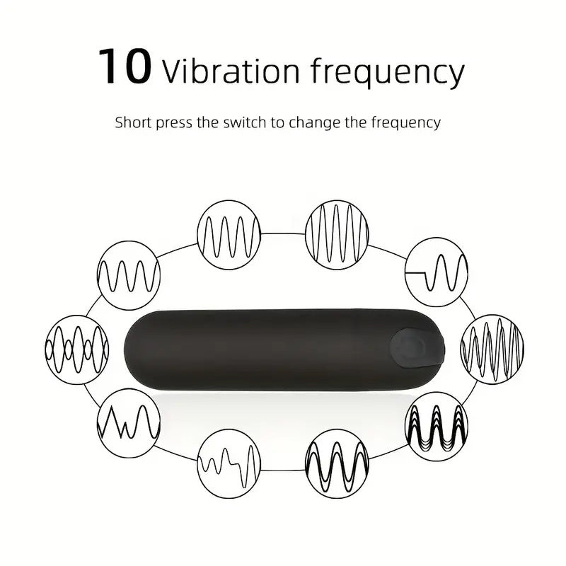 Handheld Portable USB Rechargeable Massage Mini 10 Powerful Speeds Bul ...