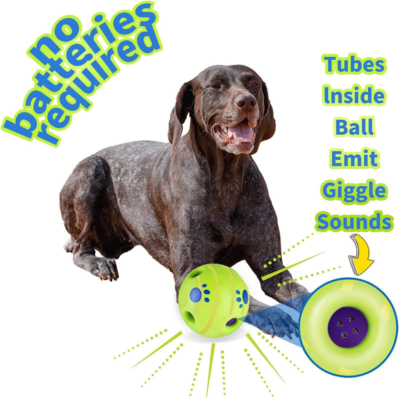 Interactive Dog Toy Wobble Giggle Ball with Funny Sounds – Wise Living NZ