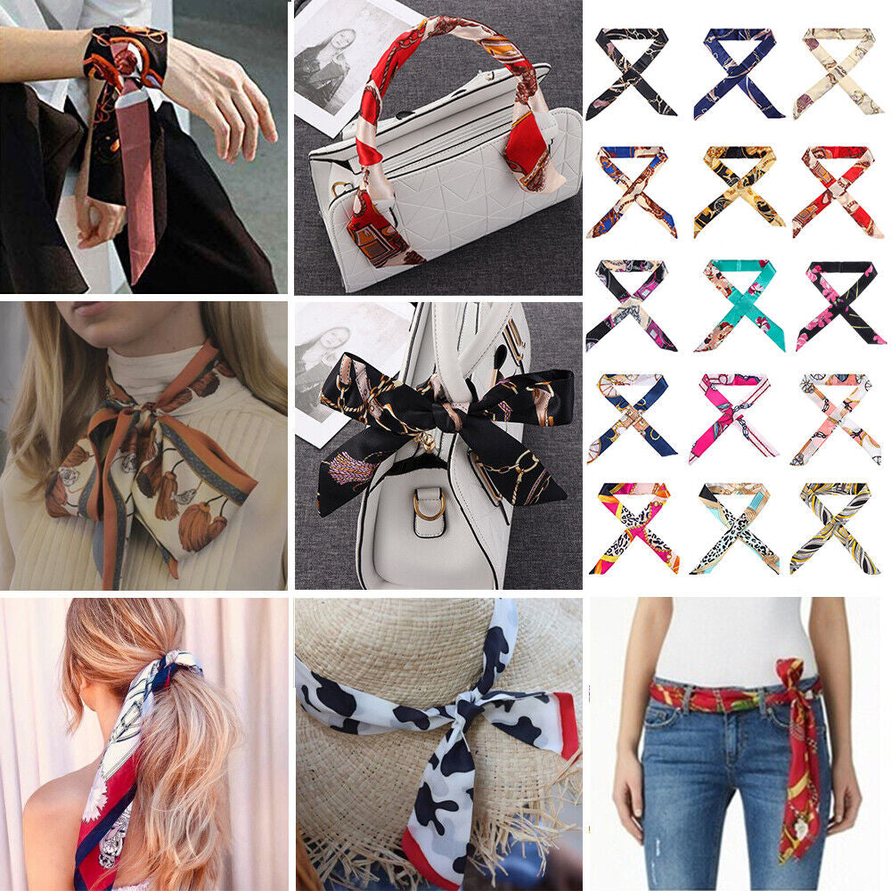 Handbag Twilly Scarf Bag DIY Handle Wrap Silk Ribbon Tied Bag – Wise ...