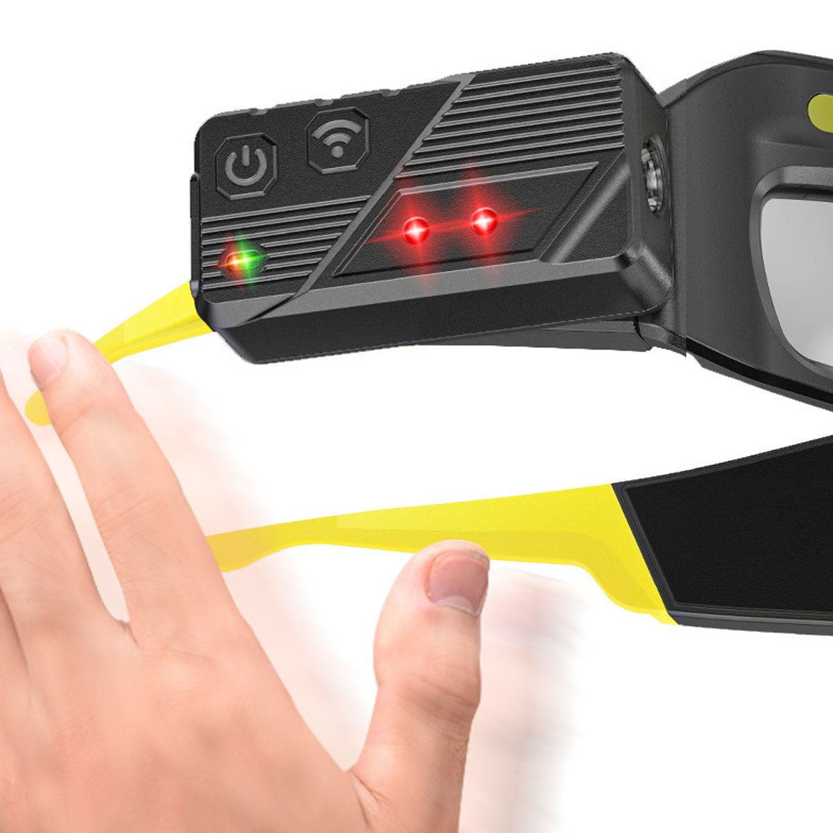 Waterproof XTE Glasses Headlamp with Motion Sensor and Type C Fast Cha ...