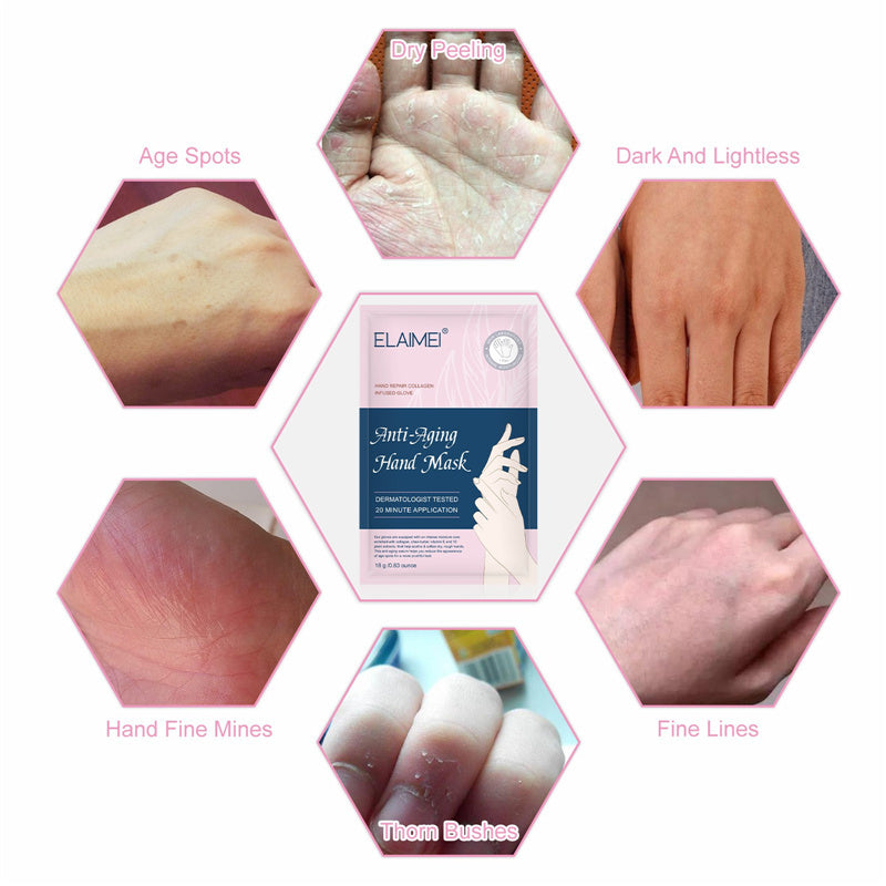 5 Pairs Hands Moisturizing Gloves Hand Skin Repair Renew Mask – Wise ...