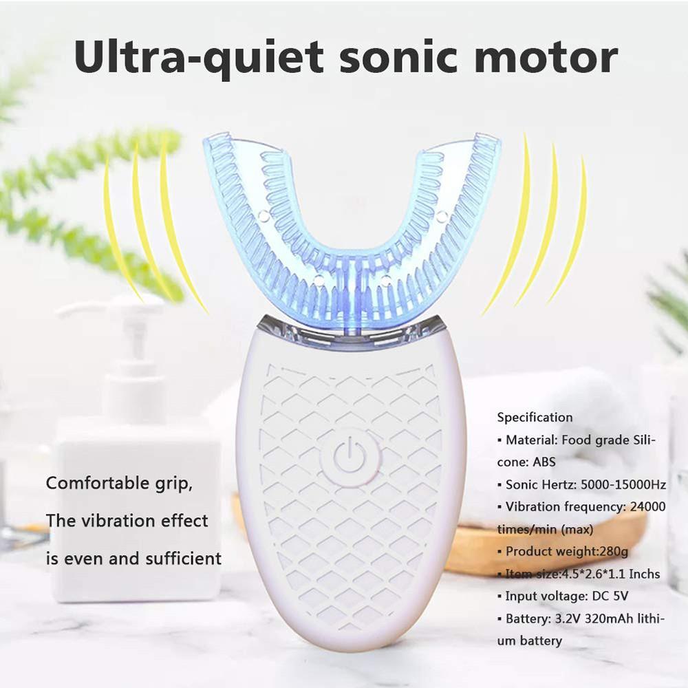 Automatic Ultrasonic 360 Degree Oral Clean Teeth Whitening Toothbrush ...