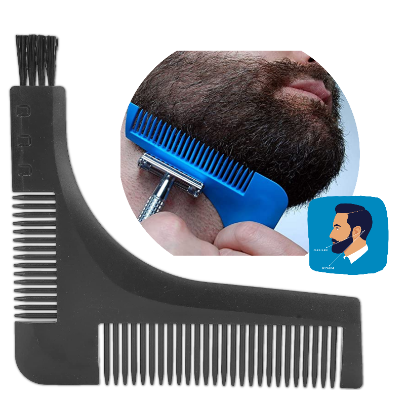 Beard Shaping Tool Men Liner Comb Shaper Trimming Symmetry Hair Stylin ...