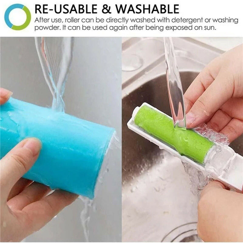 Lint Roller Reusable Foldable Carpet Sheets Brush Picker Set Cleaner 4 ...