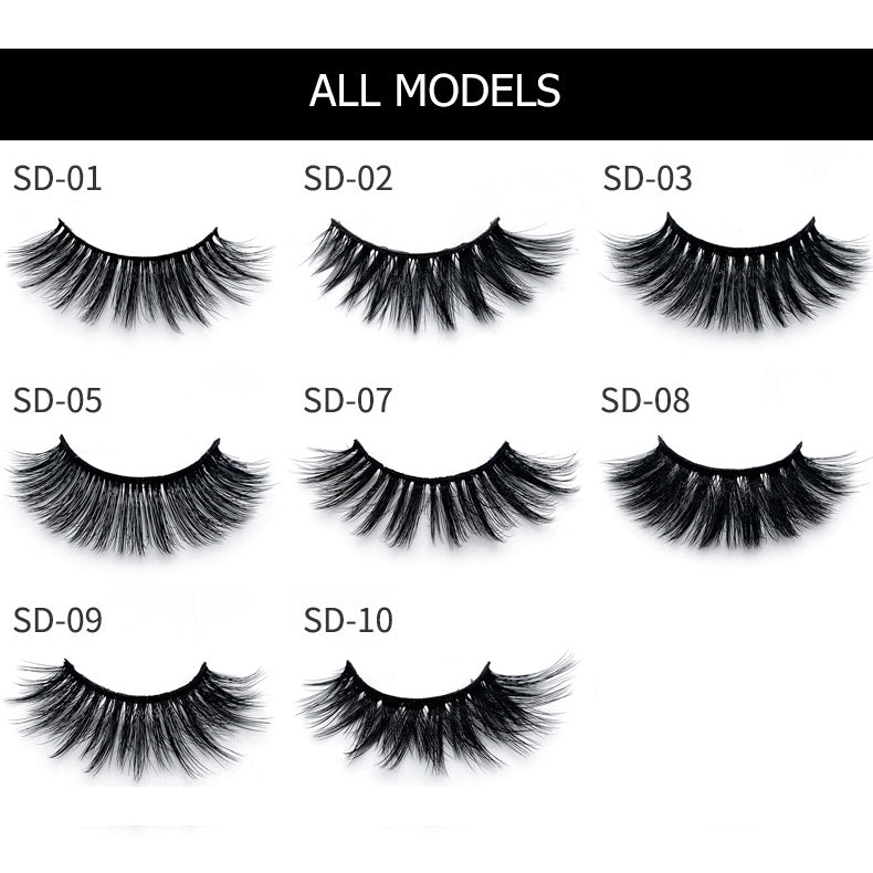 Natural Layered Thick Long 3D Mink Fur False Eyelashes – Wise Living NZ
