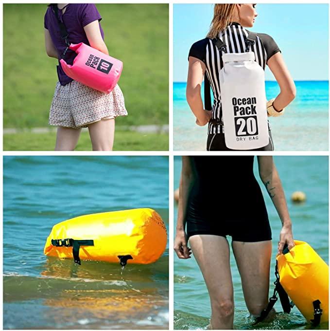 PVC Waterproof Dry Floating Duffel Bag Swimming Storage Pack – Wise ...