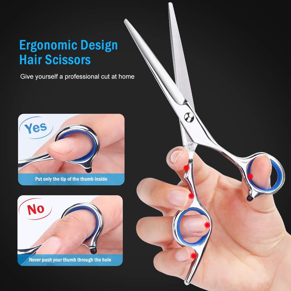 Hair Cutting Shears Hairdressing Scissors Kit for Barber Salon and Hom ...