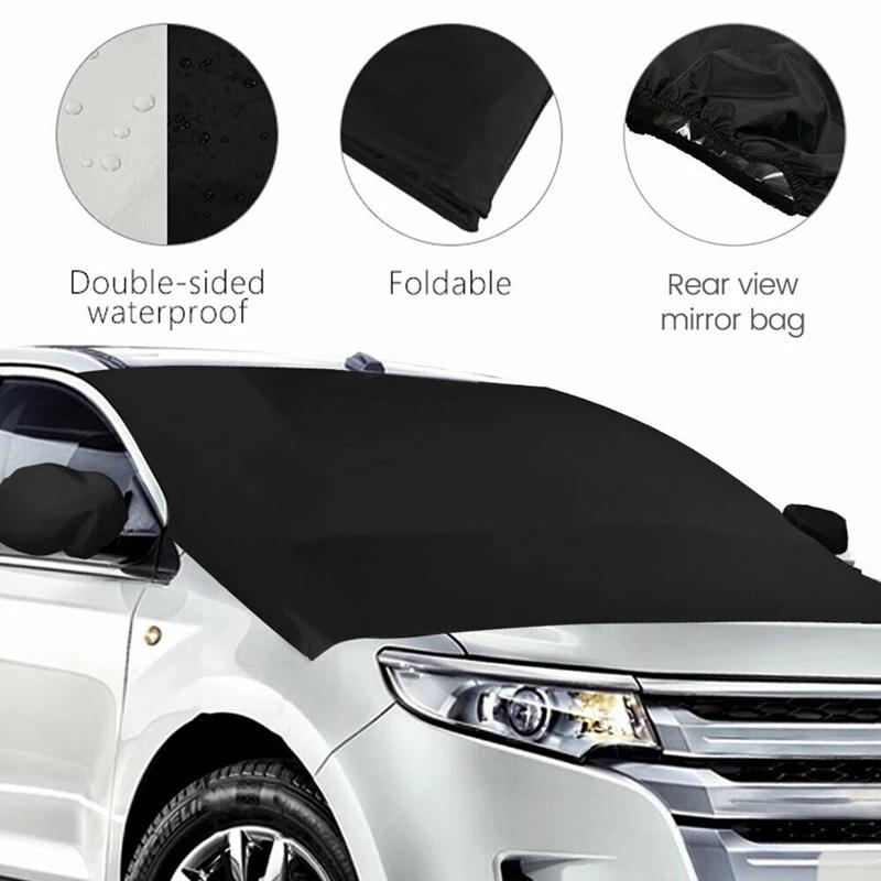 Windscreen Cover Car Window Screen Frost Ice Snow Sun Visor Dust Prote ...